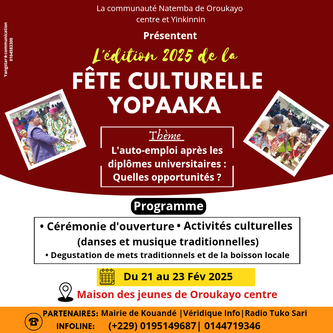 CÉLÉBRATION DE YOPAAKA ÉDITION 2025 À KOUANDÉ : La fête du petit mil ...
